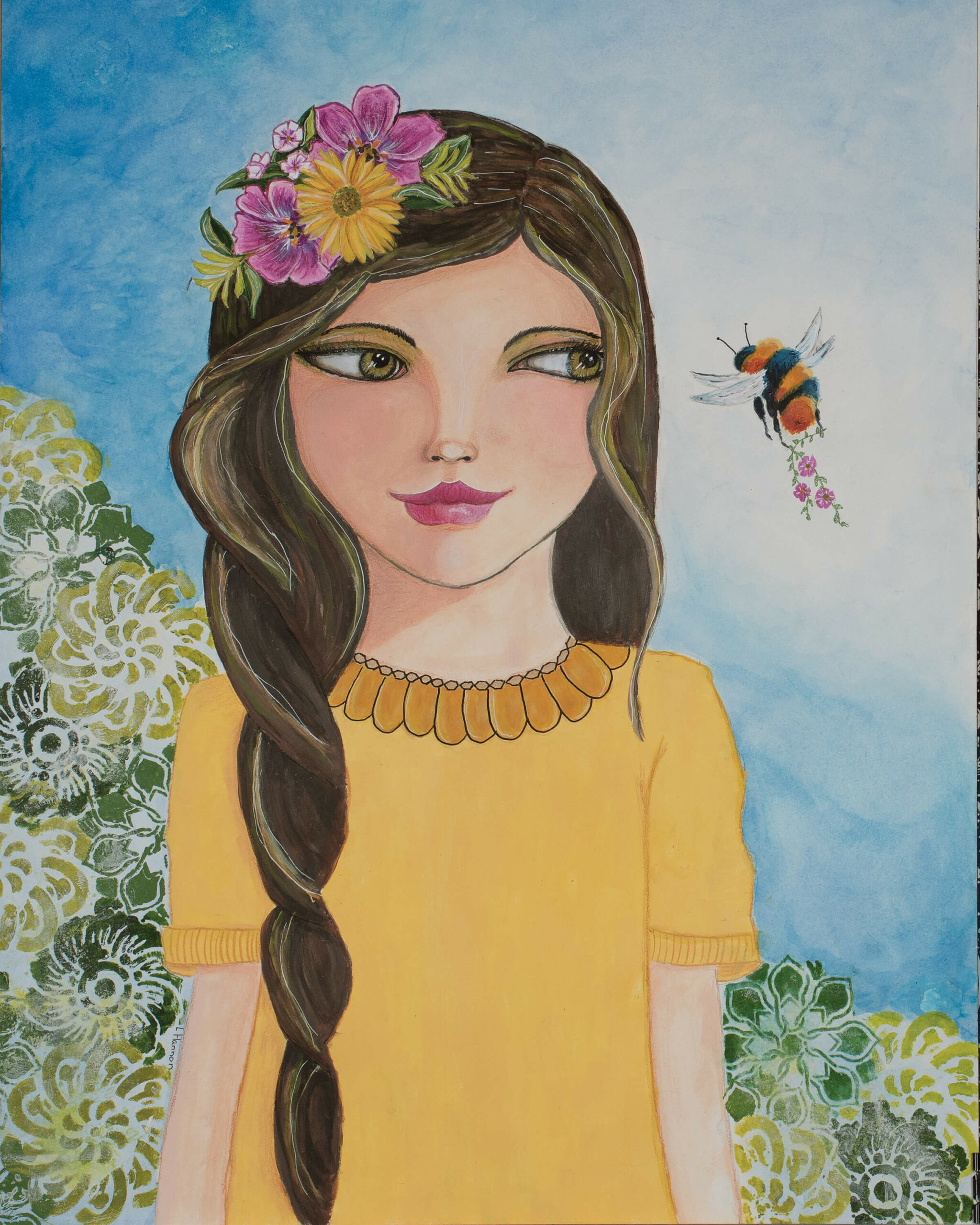 Bea - Original - Linda Hannon Art
